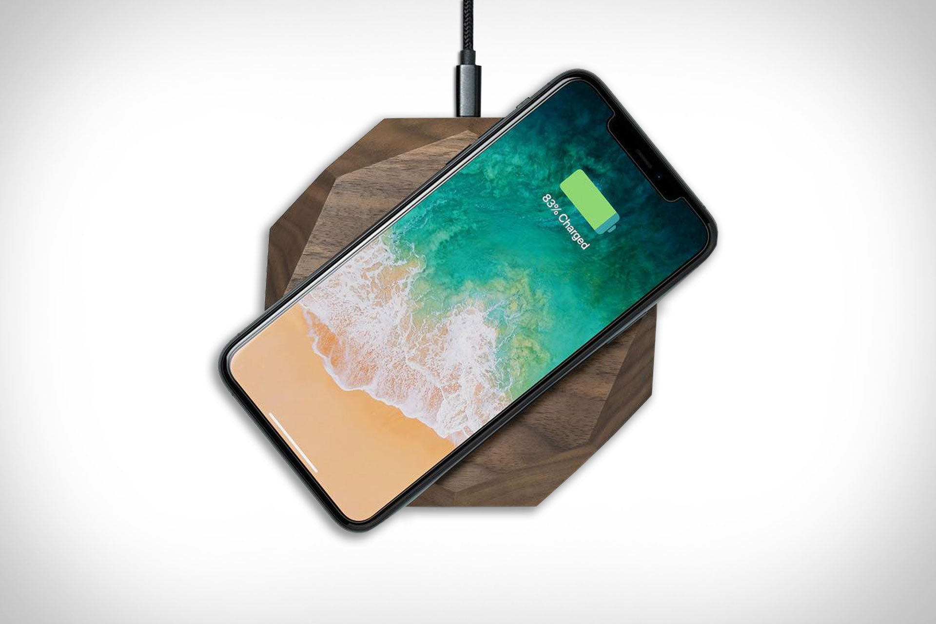 Walnut Wireless Charging Dock | Uncrate