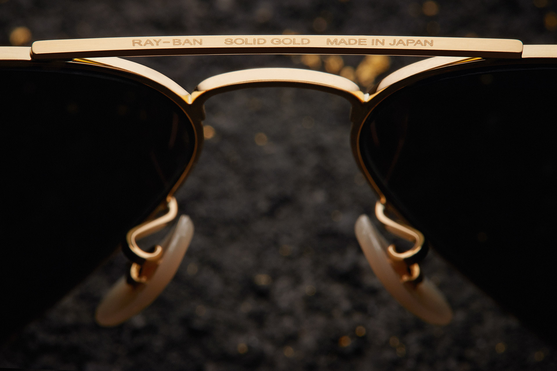 Ray-Ban Aviator Solid Gold Sunglasses | Uncrate