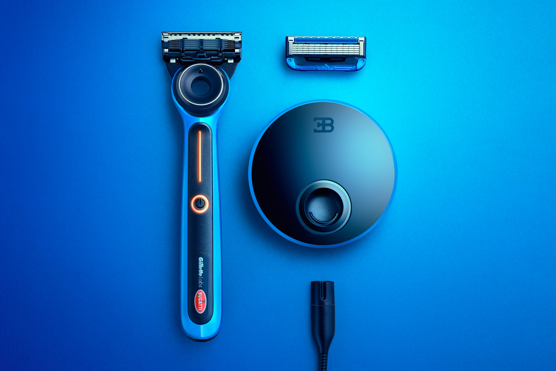 GilletteLabs x Bugatti Heated Razor | Uncrate