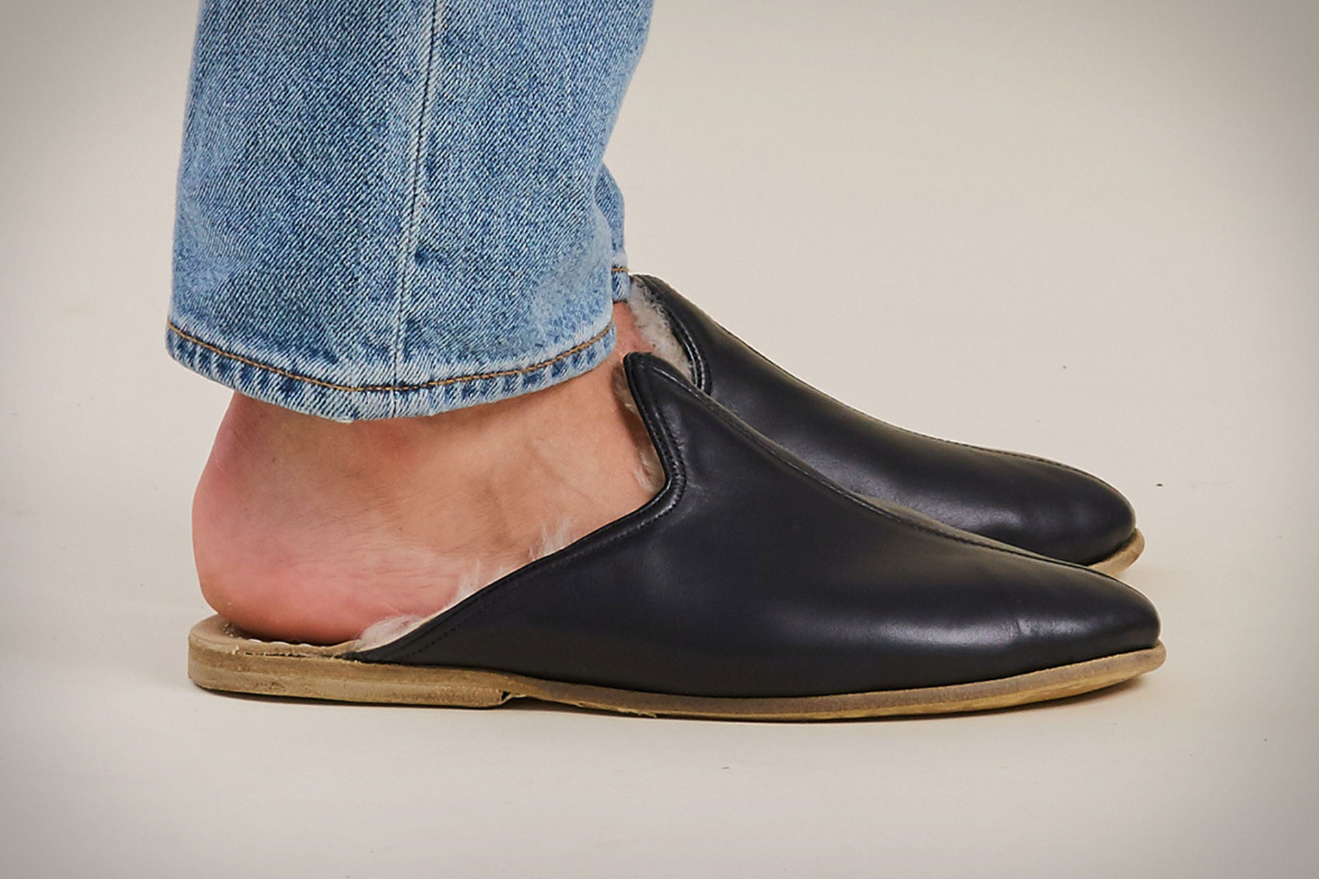 Sabah Shearling Baba Shoes | Uncrate