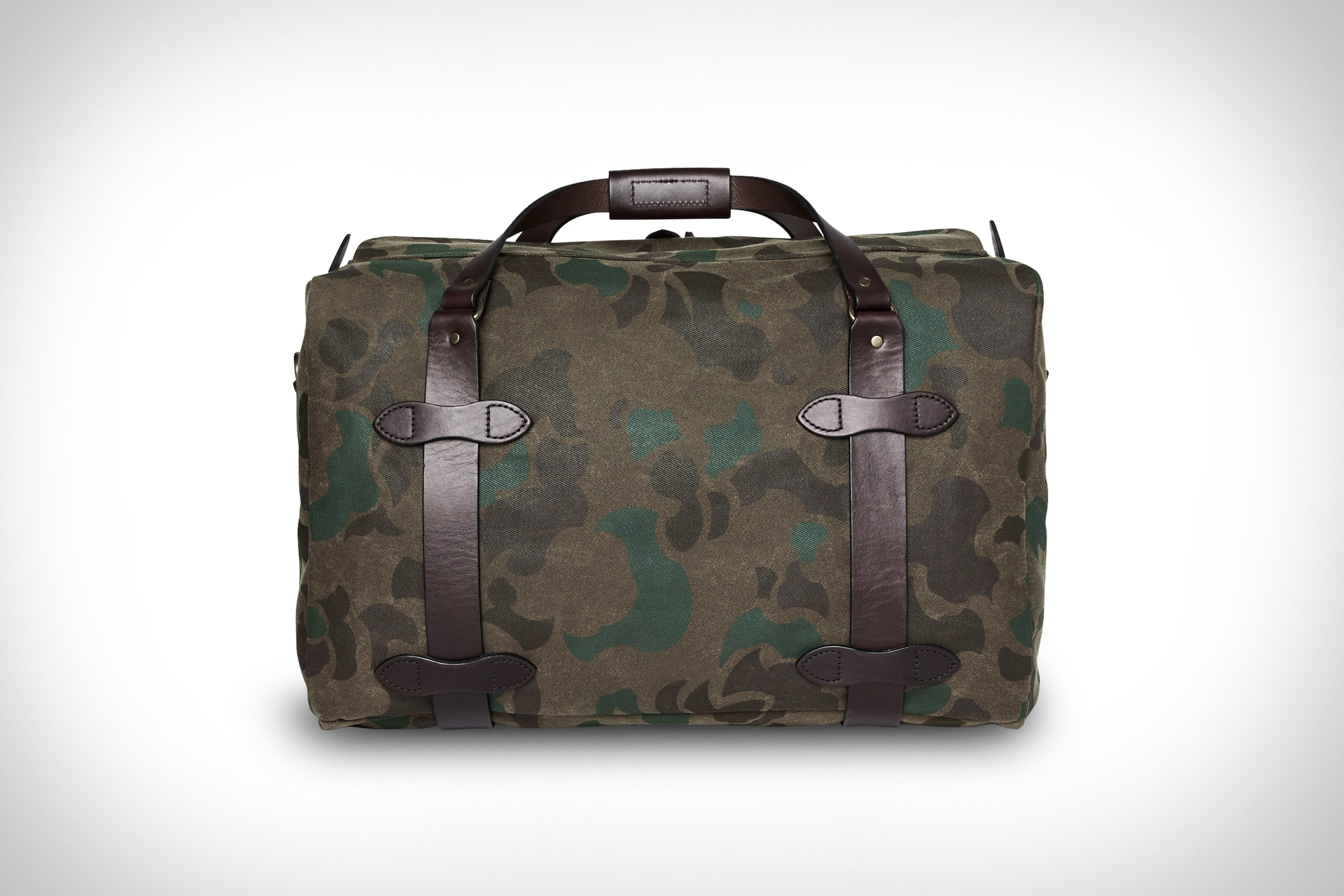 Filson Waxed Camo Duffle Bag | Uncrate