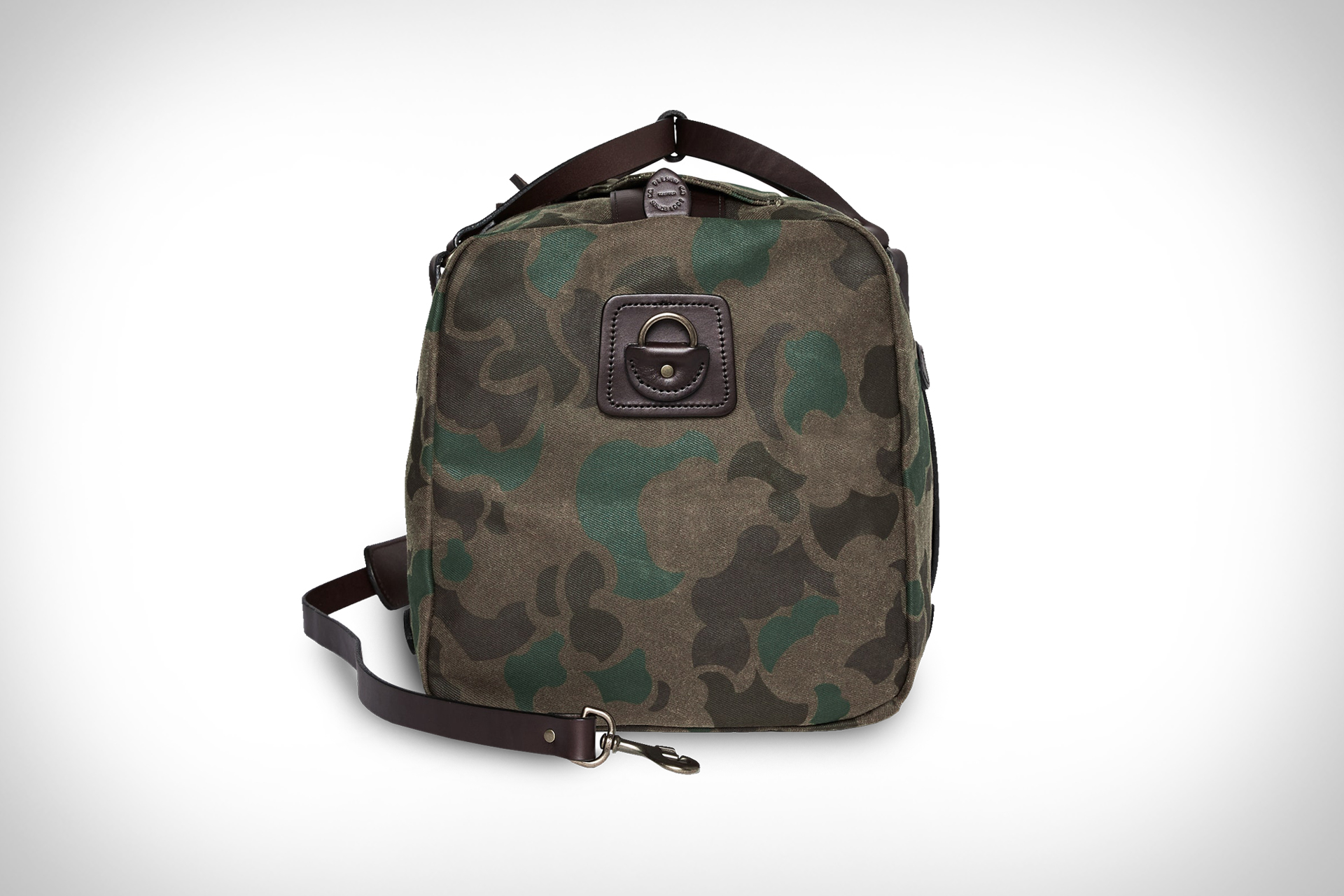 Filson Waxed Camo Duffle Bag | Uncrate