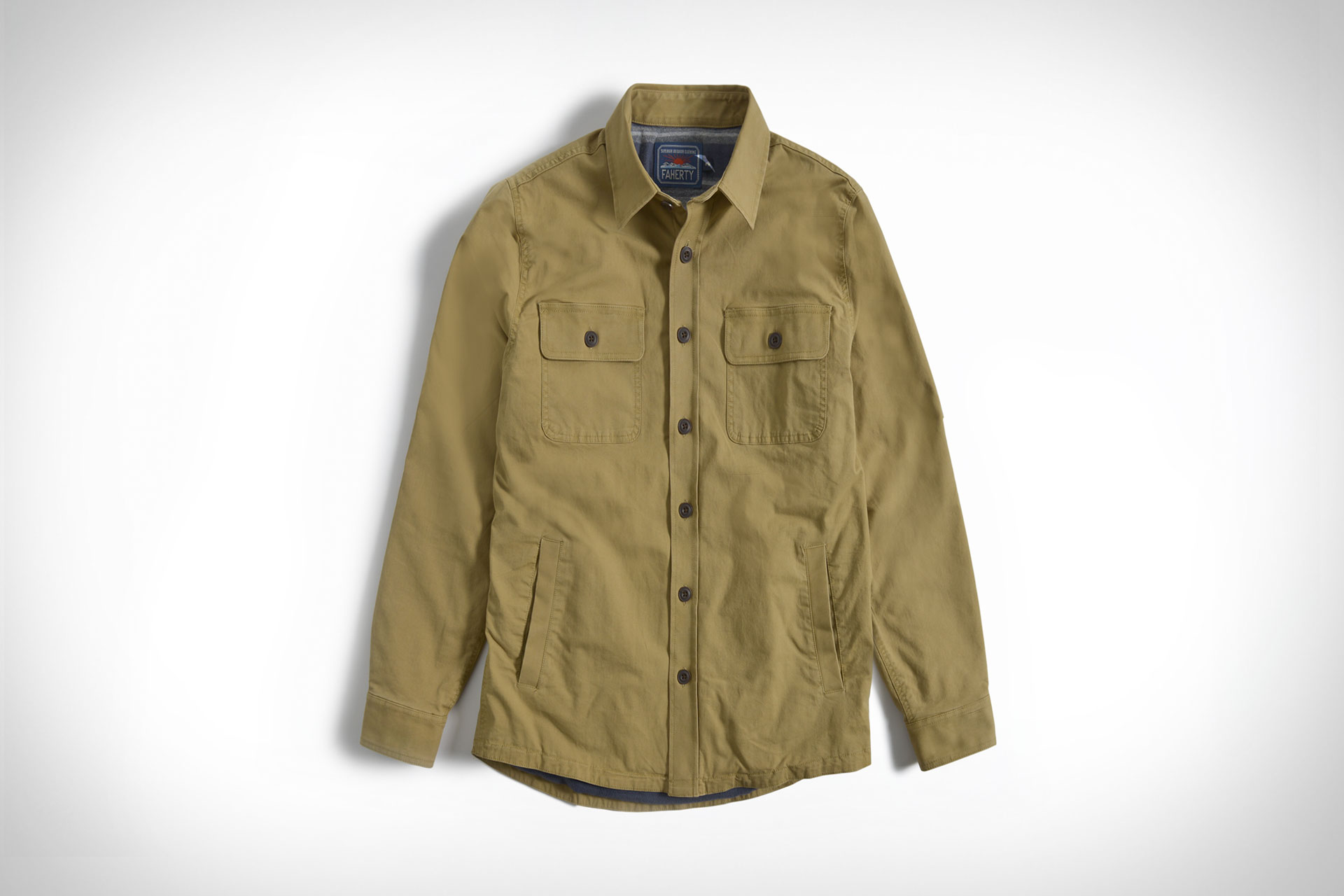 Faherty Stretch Blanket Lined CPO Shirt Jacket | Uncrate