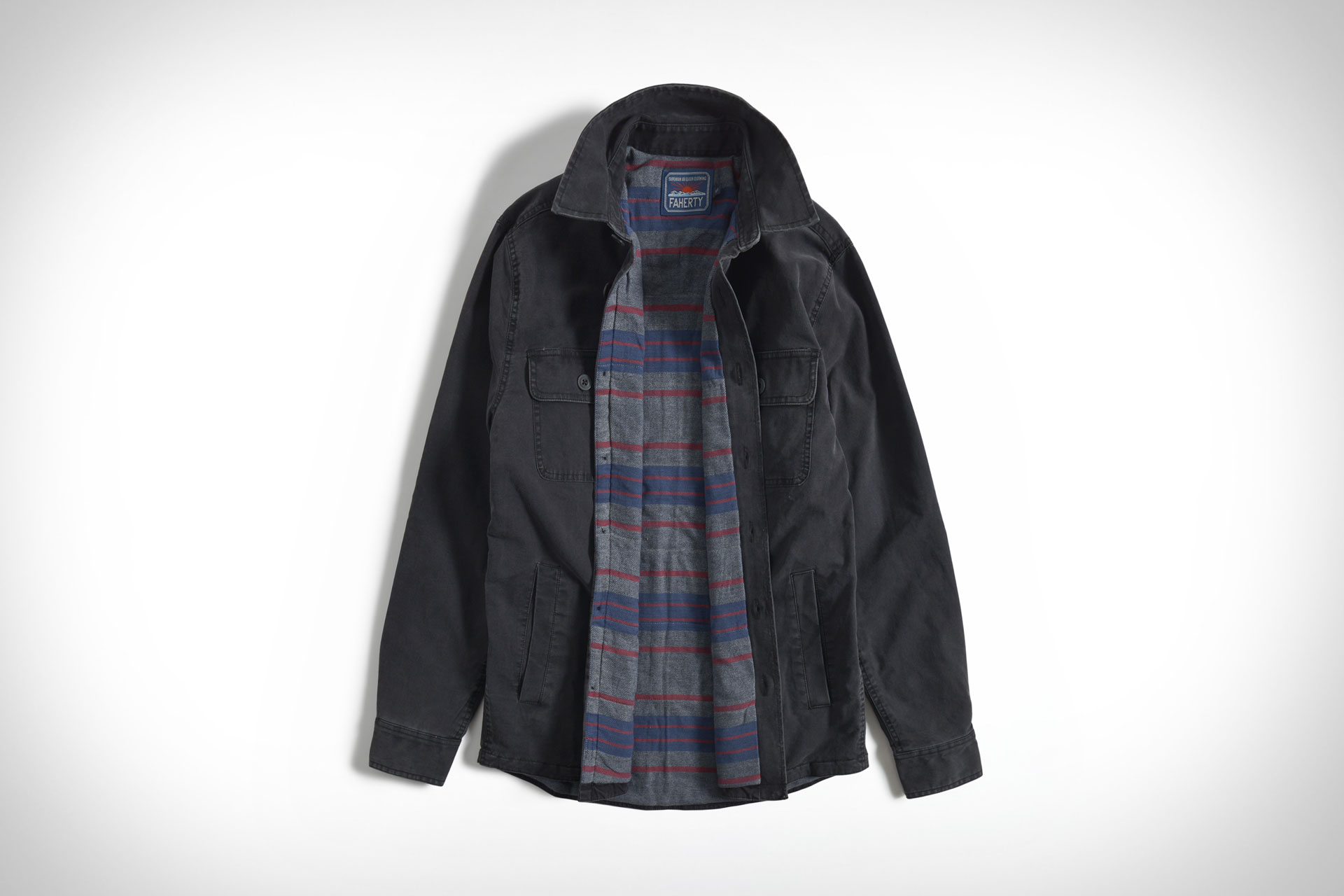 Faherty Stretch Blanket Lined CPO Shirt Jacket | Uncrate