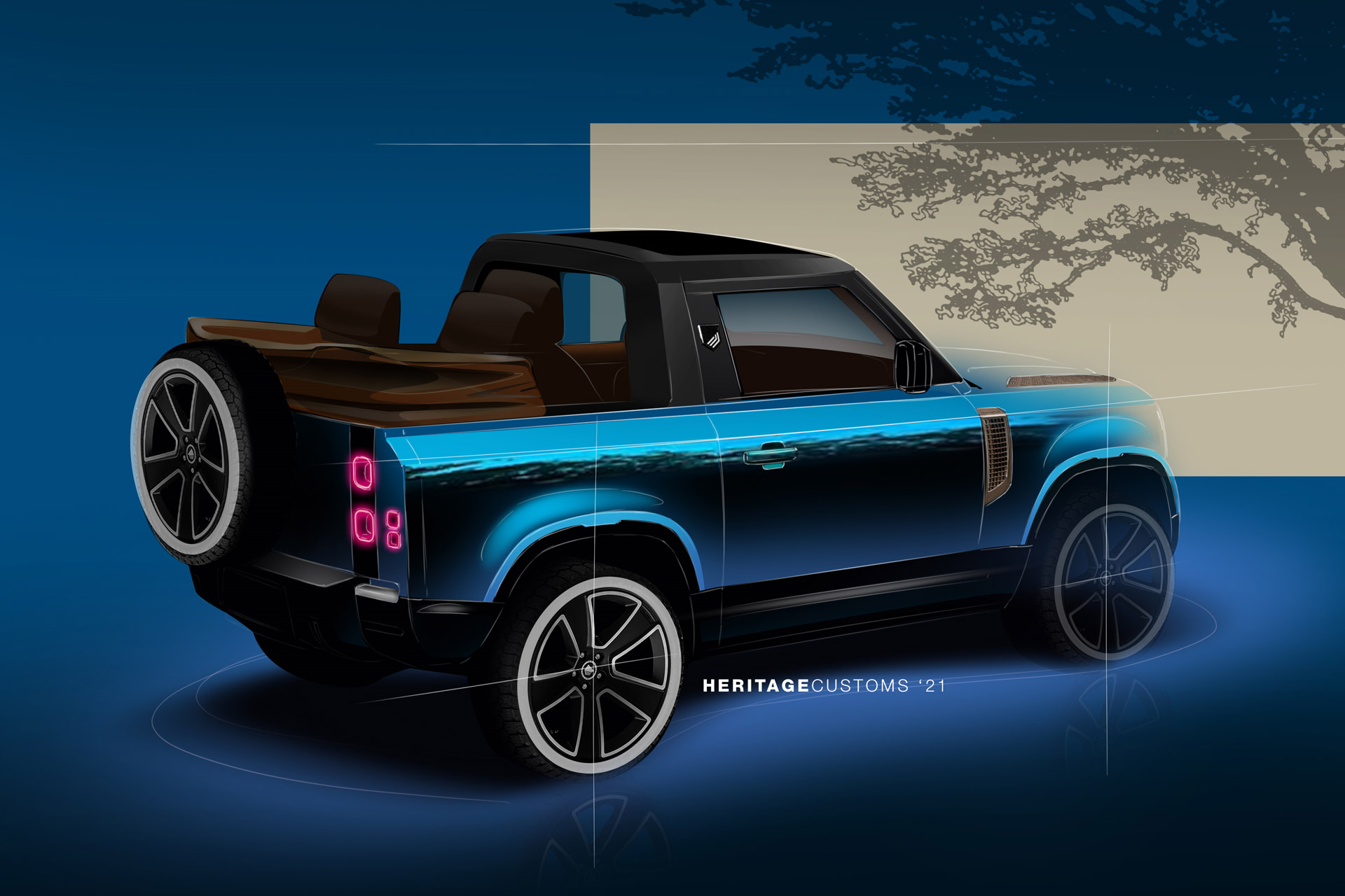 Heritage Valiance Land Rover Defender Convertible | Uncrate