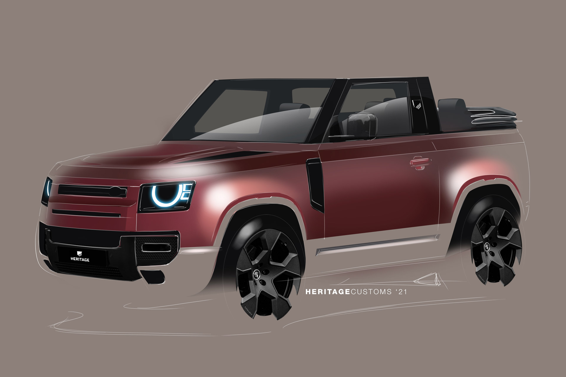 Heritage Valiance Land Rover Defender Convertible | Uncrate