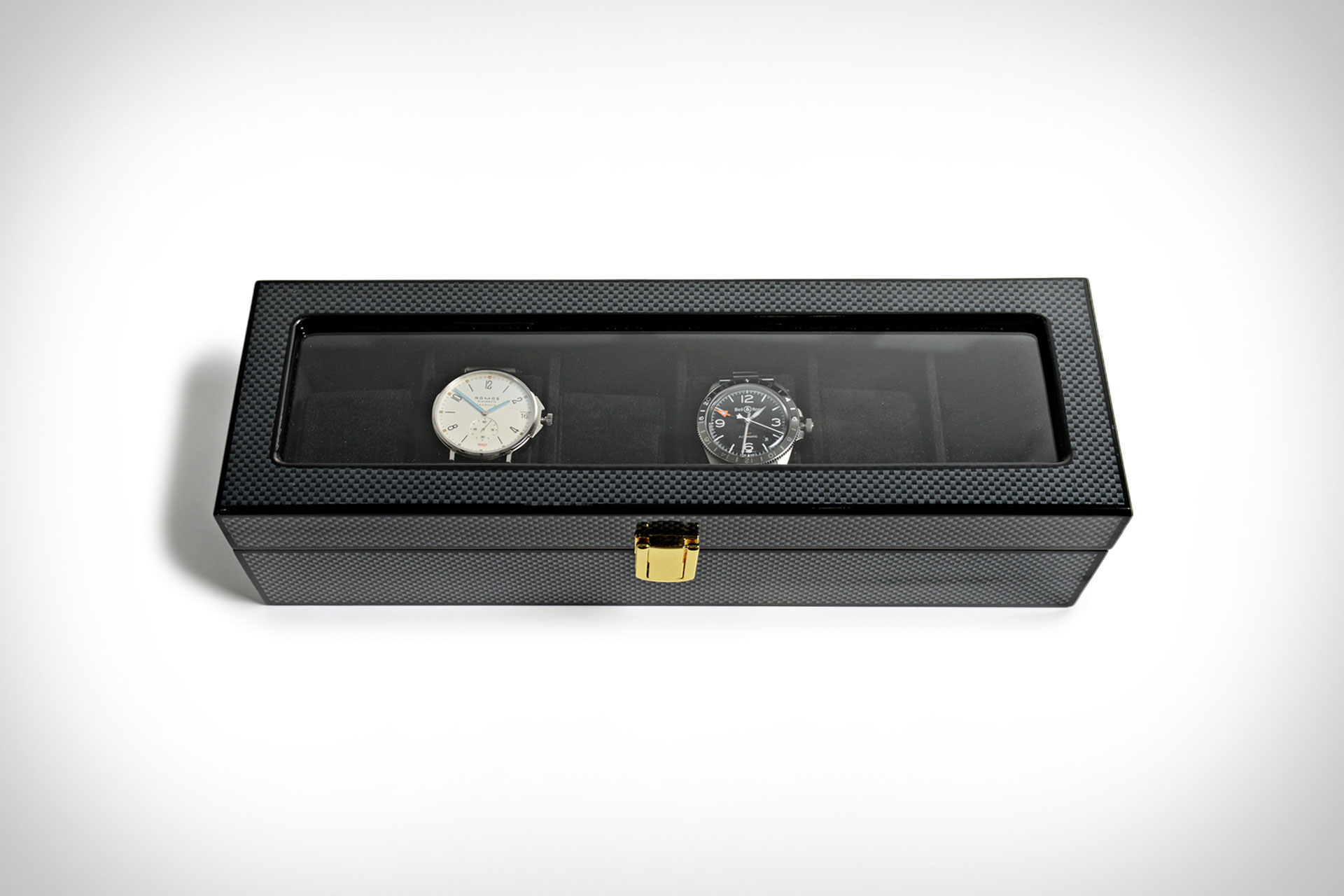 カーボンファイバーウォッチボックス | Uncrate