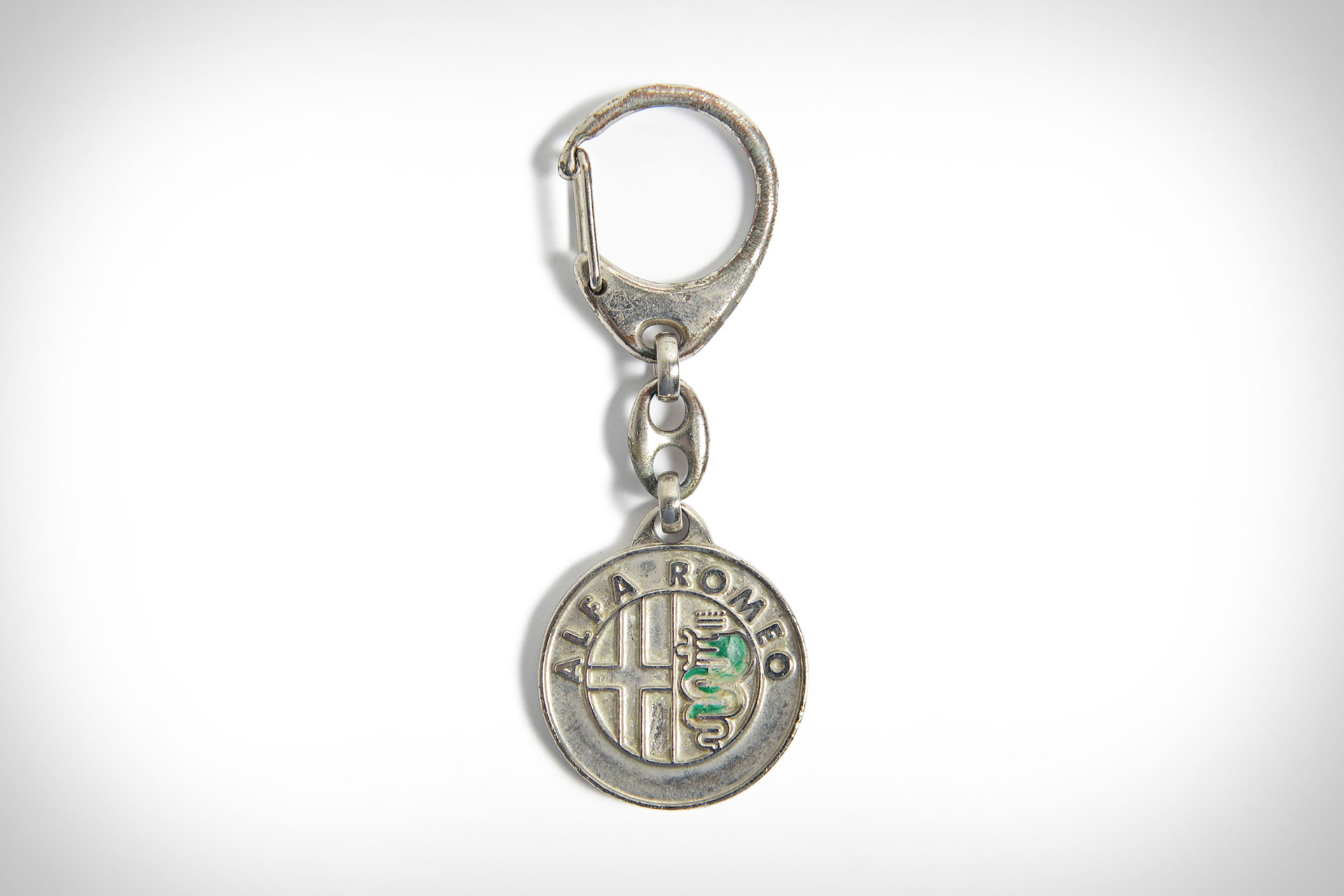 Mr. Cupps x Uncrate Silver Alfa Romeo Keychain | Uncrate