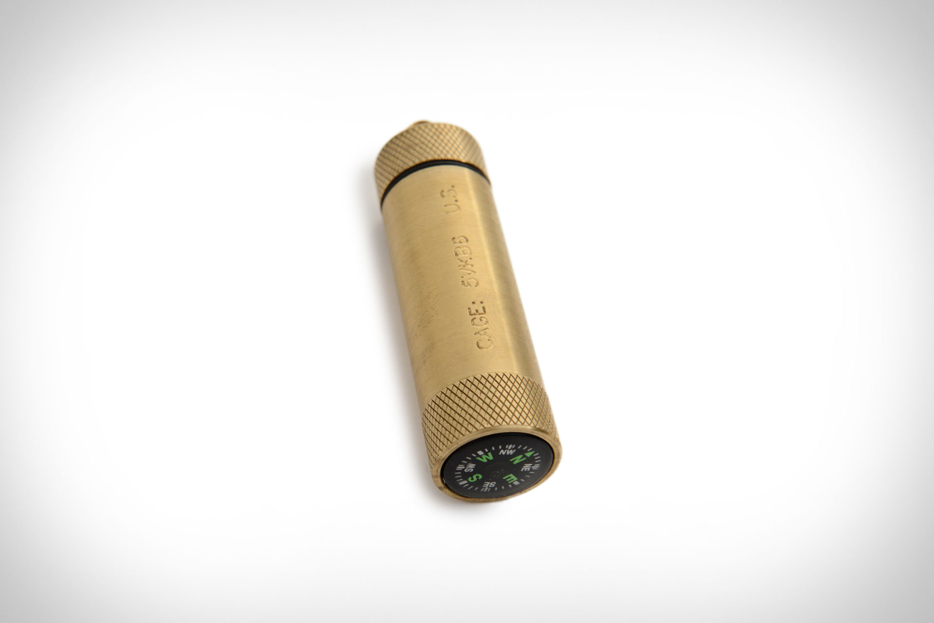 Brass Edc Compass Capsule Uncrate
