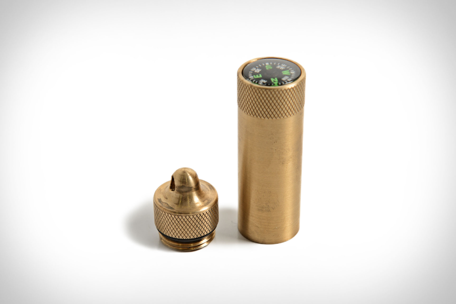 Brass EDC Compass Capsule | Uncrate