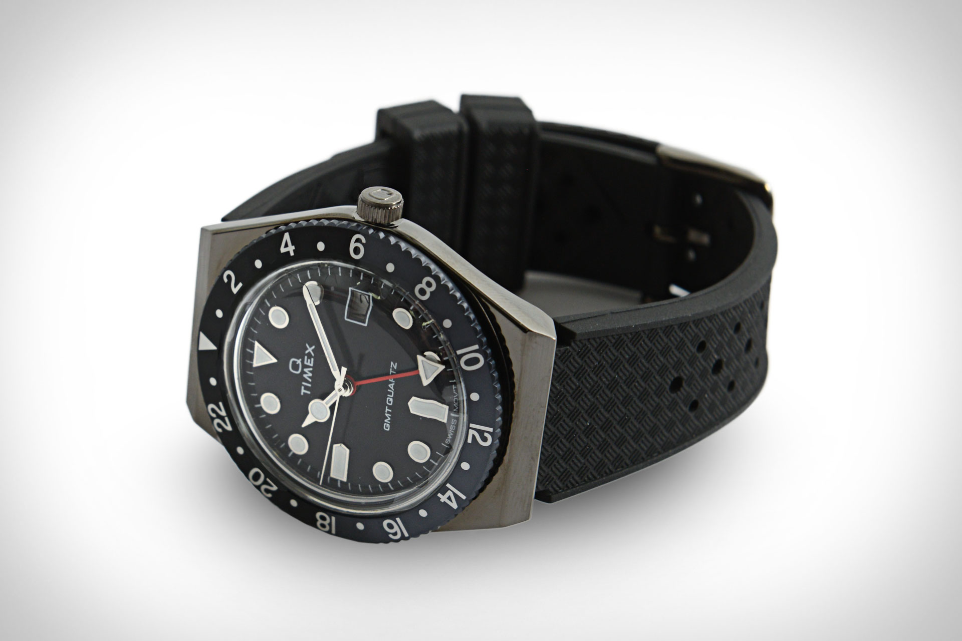Timex Q GMT Blackout Watch | Uncrate