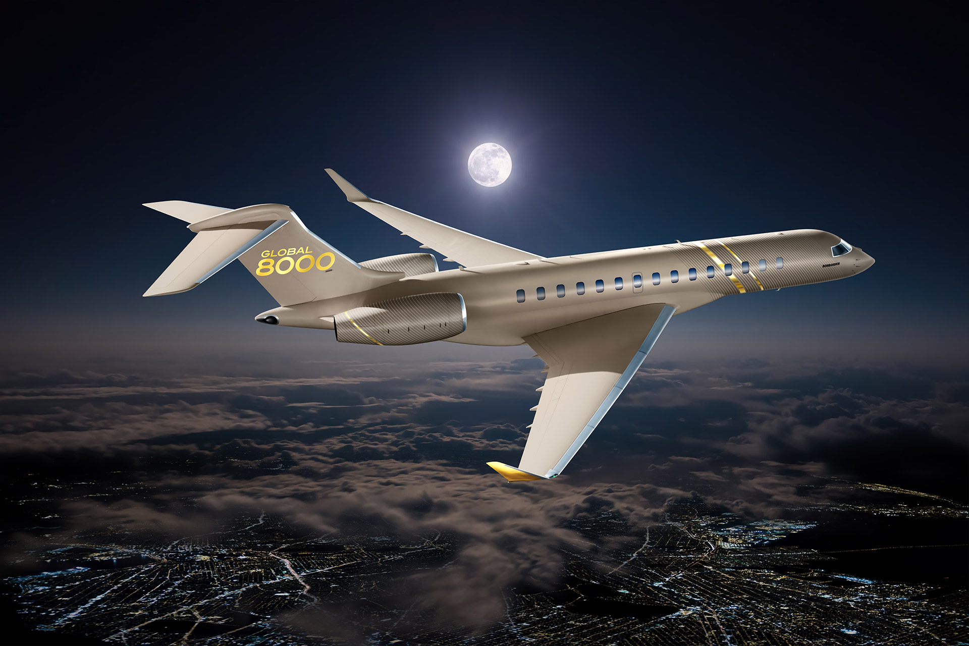 Bombardier Global 8000 Business Jet Uncrate