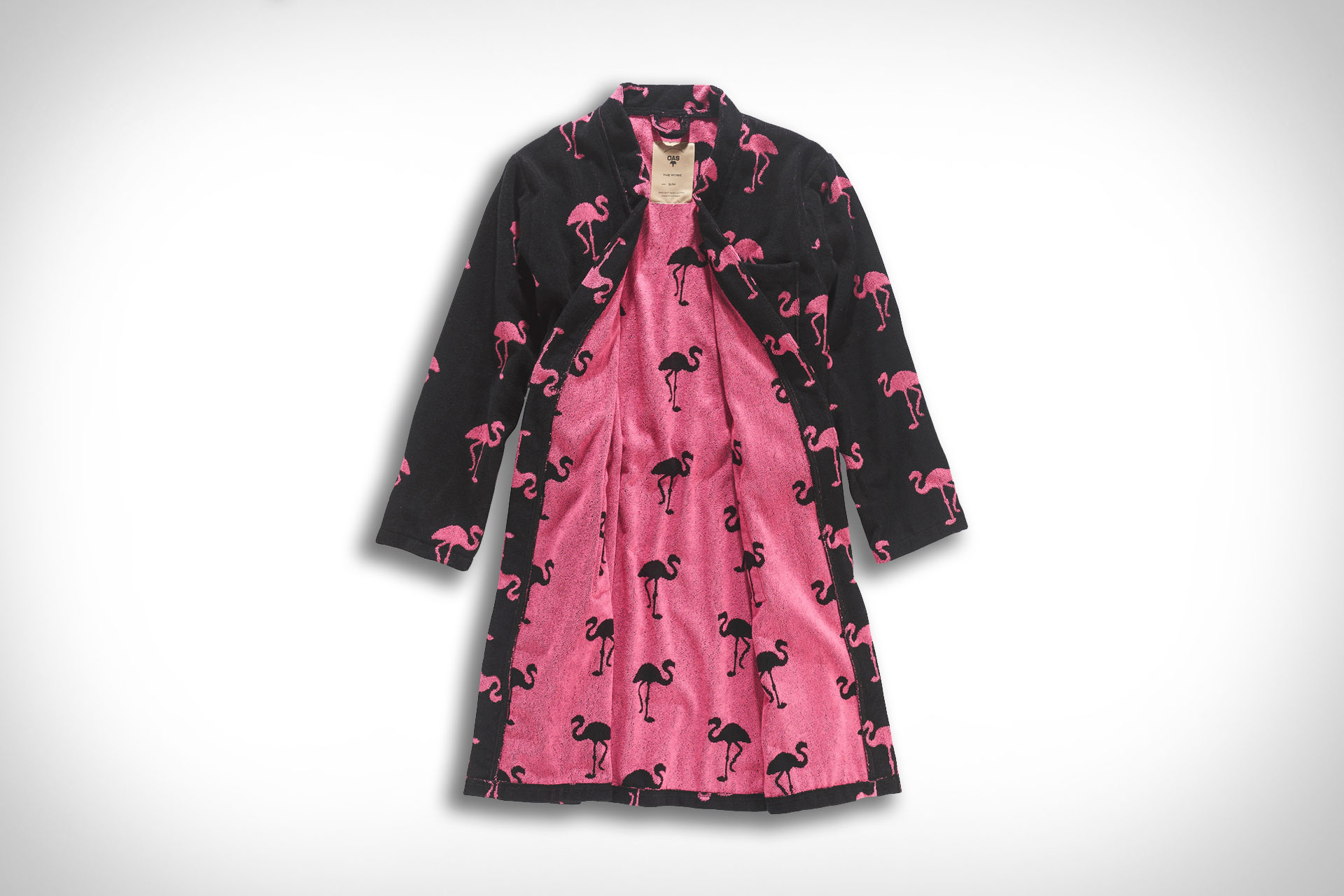 OAS Black Flamingo Robe | Uncrate