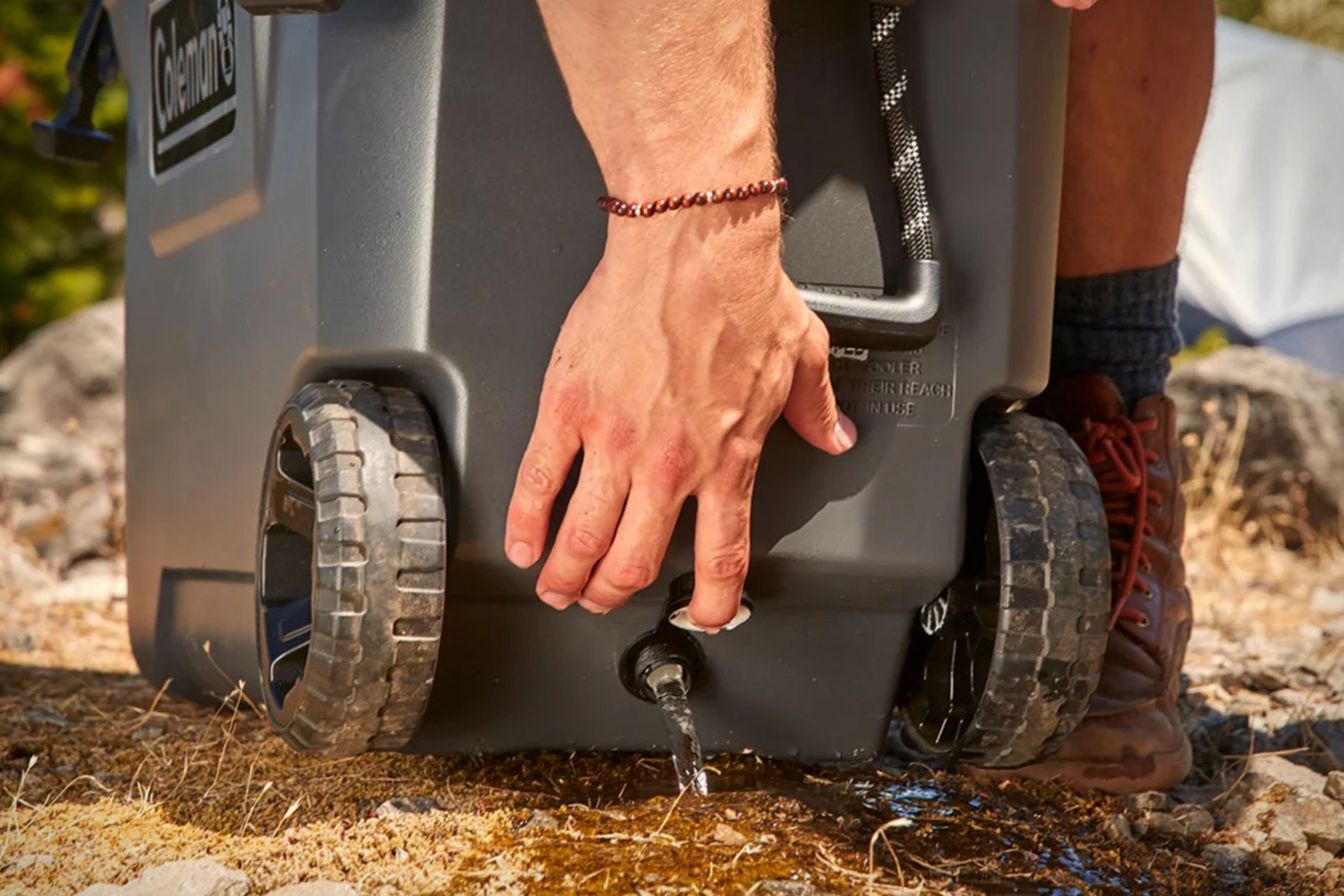 Coleman Rolling Convoy Cooler | Uncrate