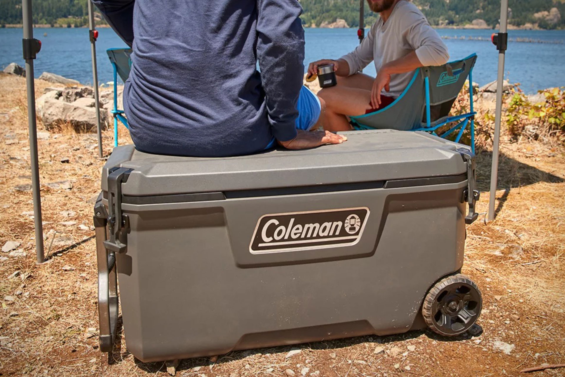 Coleman Rolling Convoy Cooler | Uncrate