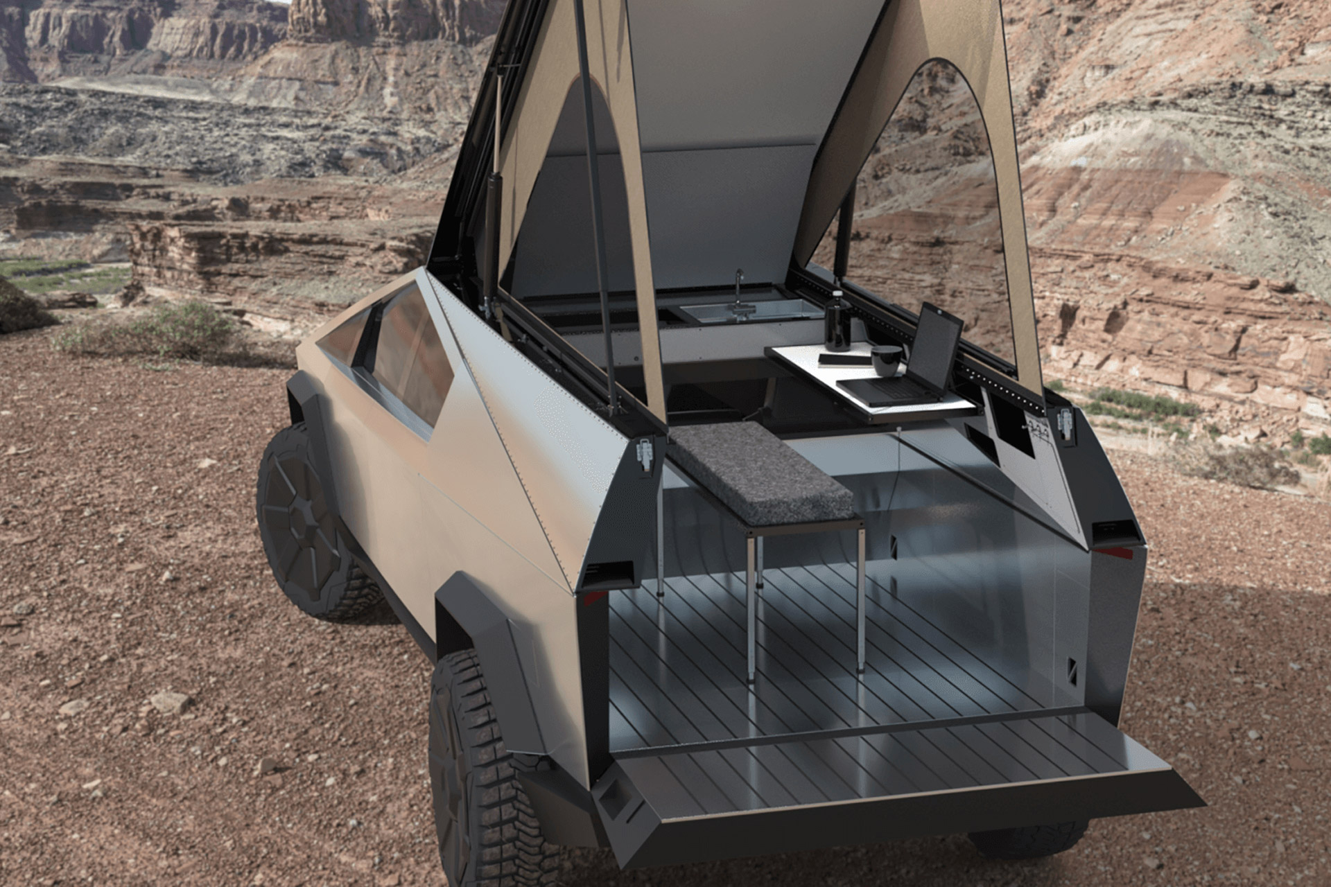 Cybertruck Space Camper | Uncrate