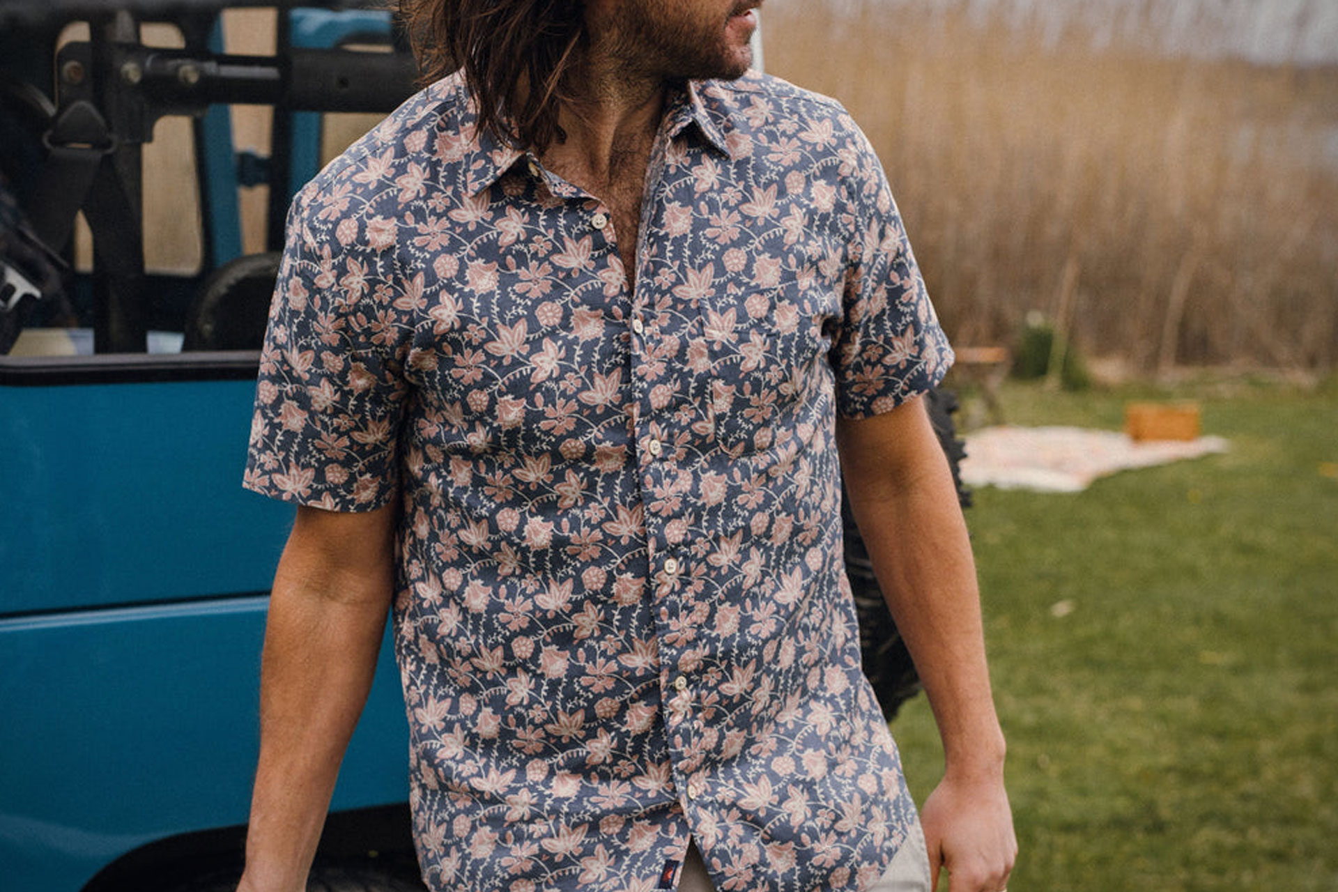 Faherty Faded Floral Breeze Shirt | Uncrate