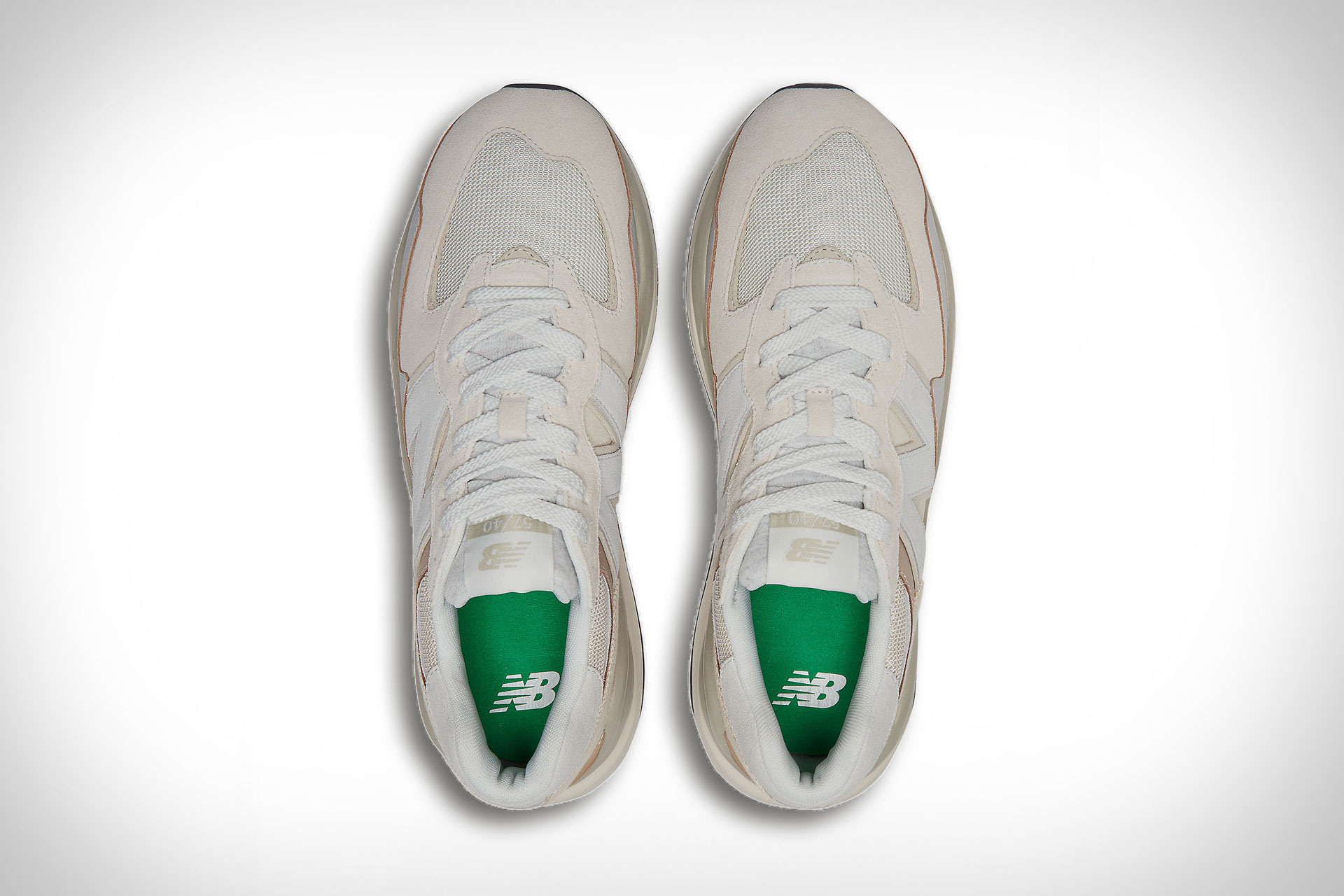 New Balance 57/40 Tonal Moonbeam Sneakers | Uncrate