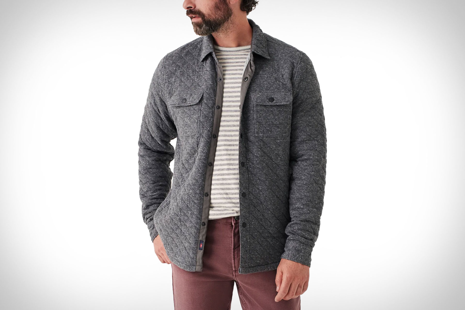 Faherty Epic Quilted Shirt Jacket | Uncrate