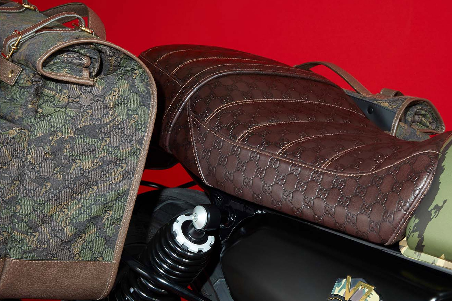 Palace x Gucci Moto Guzzi V7 Motorcycle | Uncrate