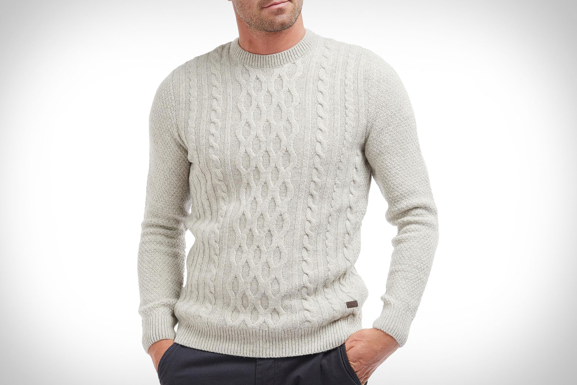 Barbour Essential Chunky Cable Sweater | Uncrate