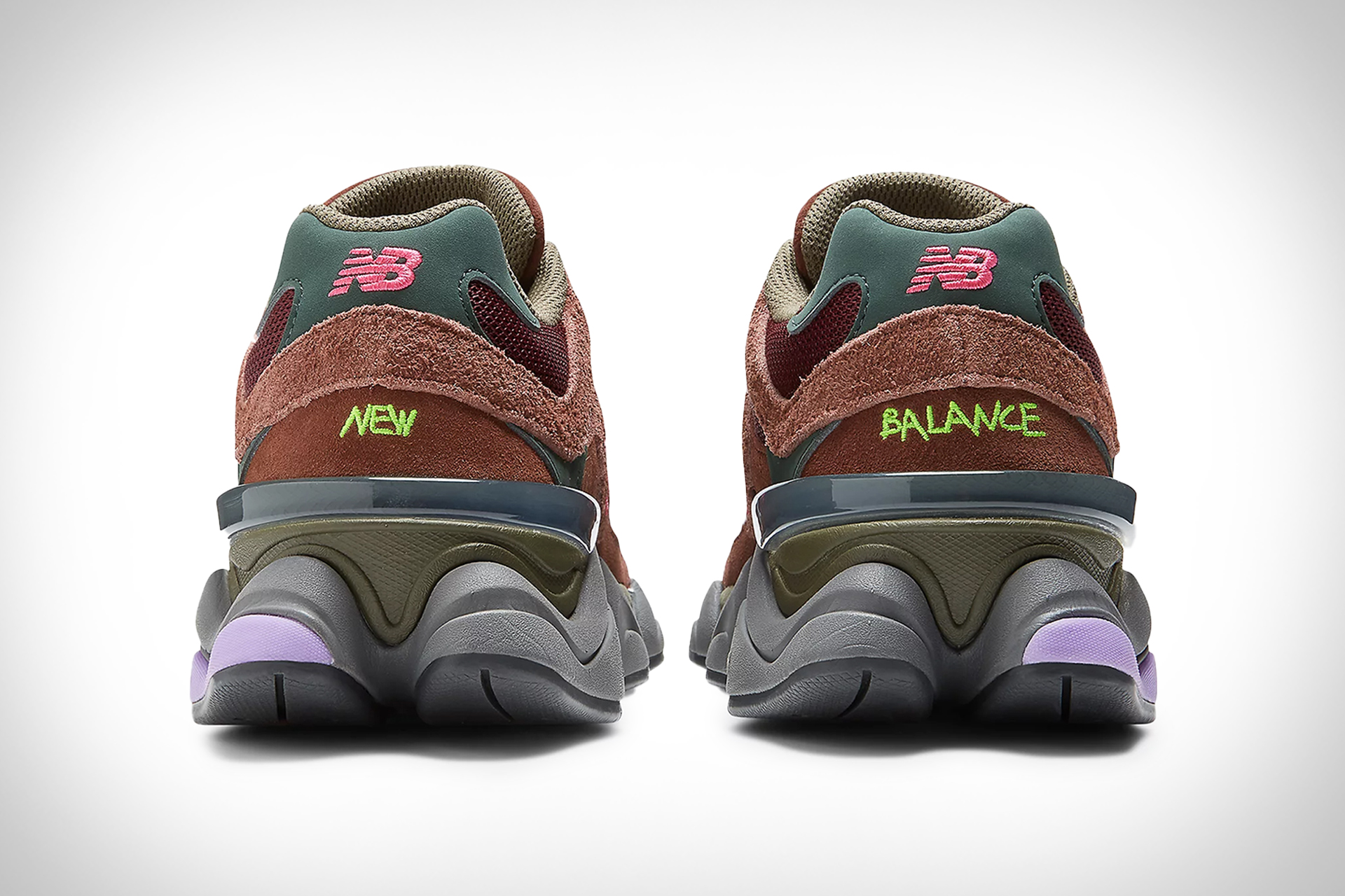 New Balance 9060 Baskets roses bordeaux | Uncrate