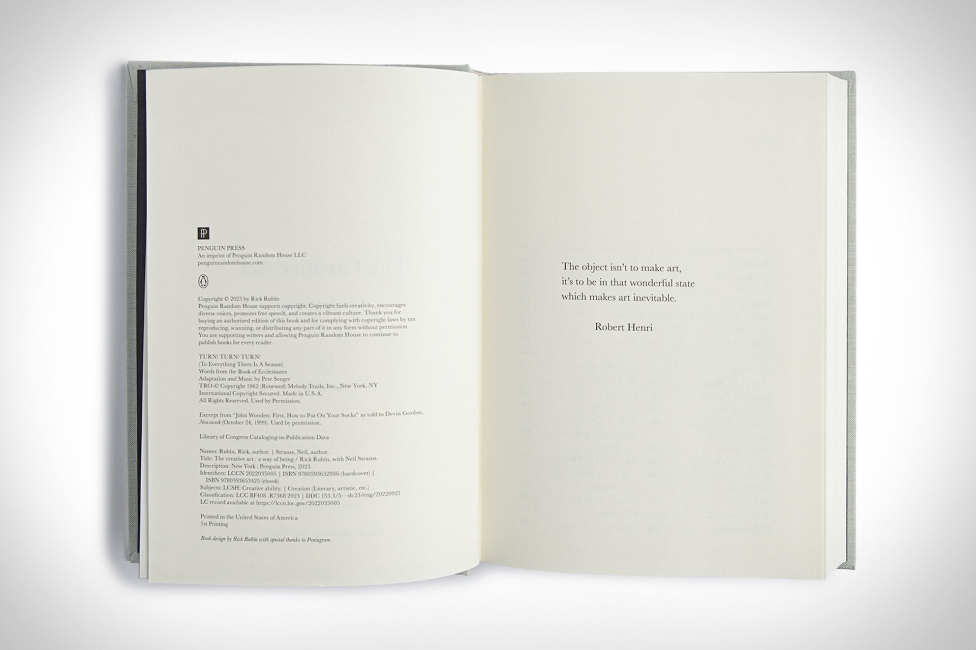 The Creative Act: A Way of Being | Uncrate