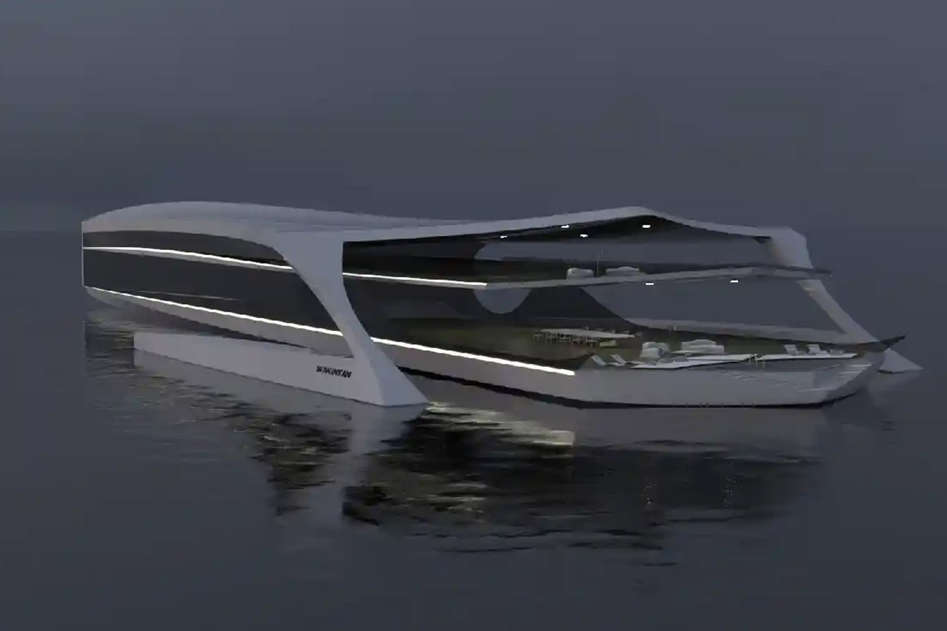 Aras Kazar Wakinyan Trimaran Concept | Uncrate