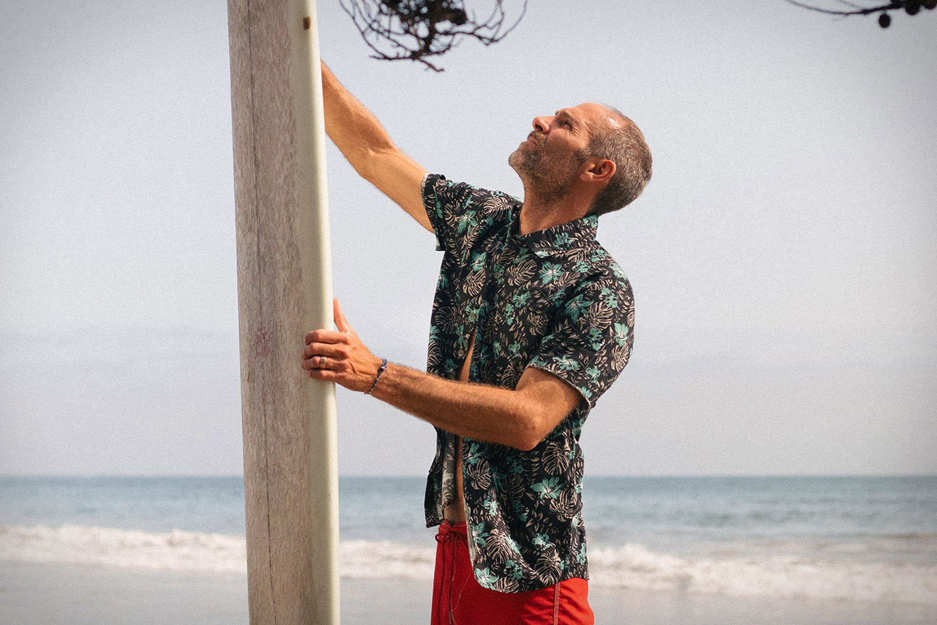 Chemise Aloha en fer et résine | Uncrate