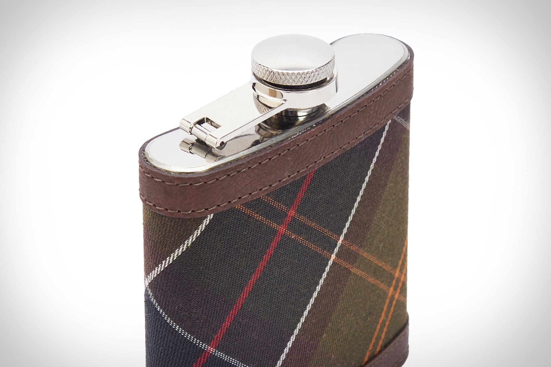 Barbour Tartan Hip Flask | Uncrate