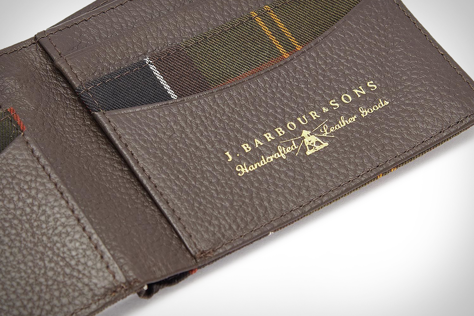 Barbour タータンチェックウォレット | Uncrate