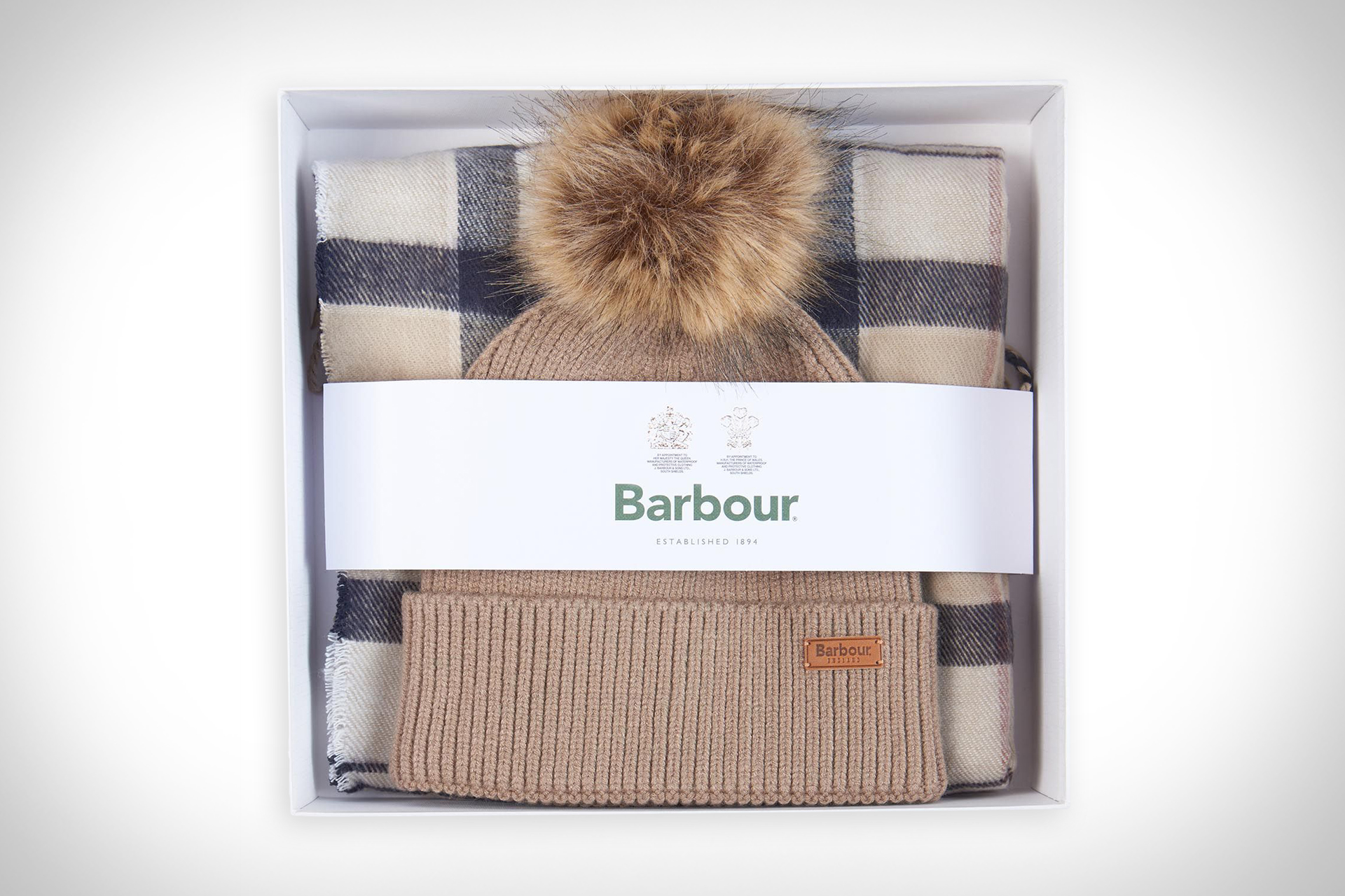 Barbour Dover Beanie & Scarf Gift Set | Uncrate
