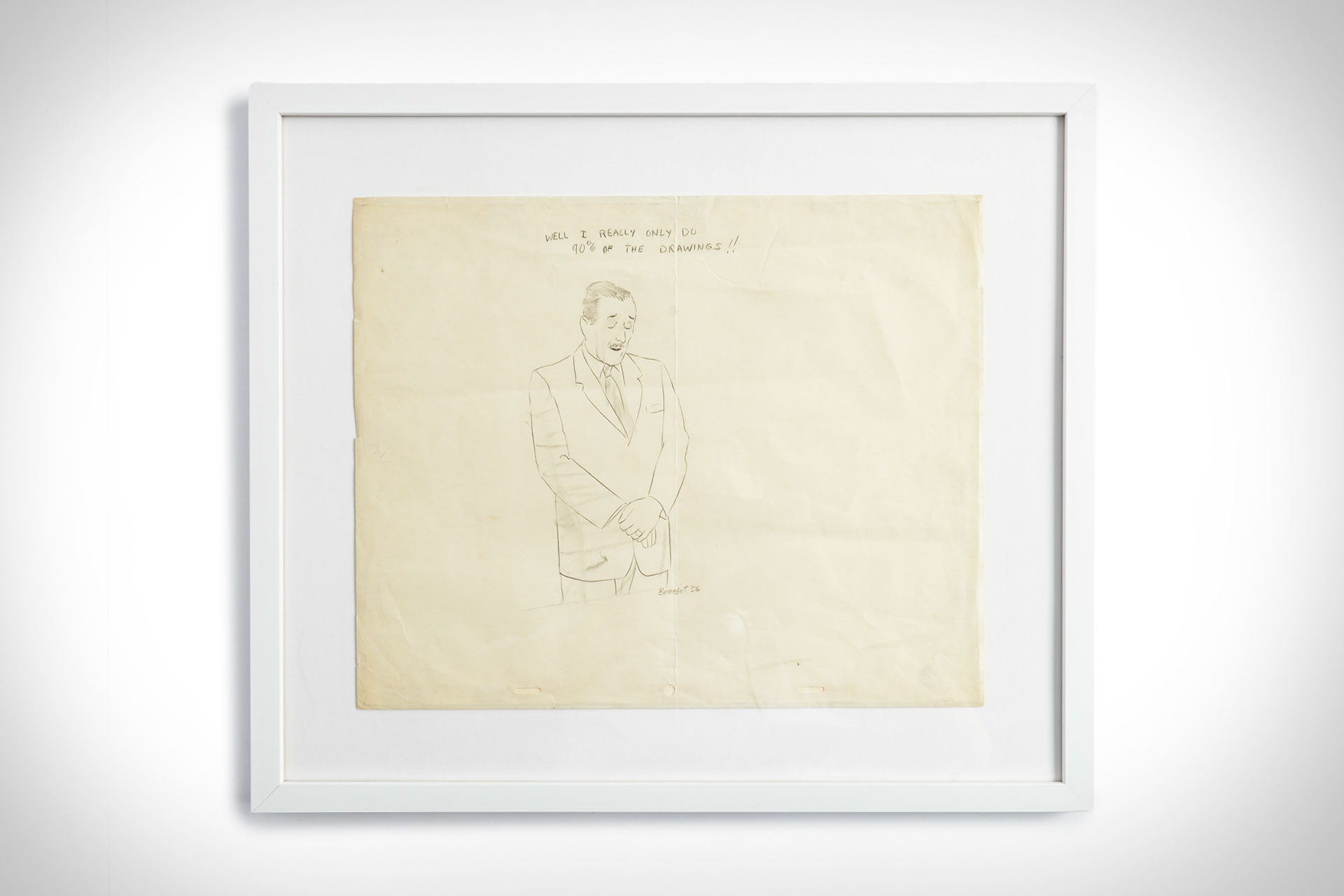 Walt Disney In-Studio Gag Drawing | Uncrate