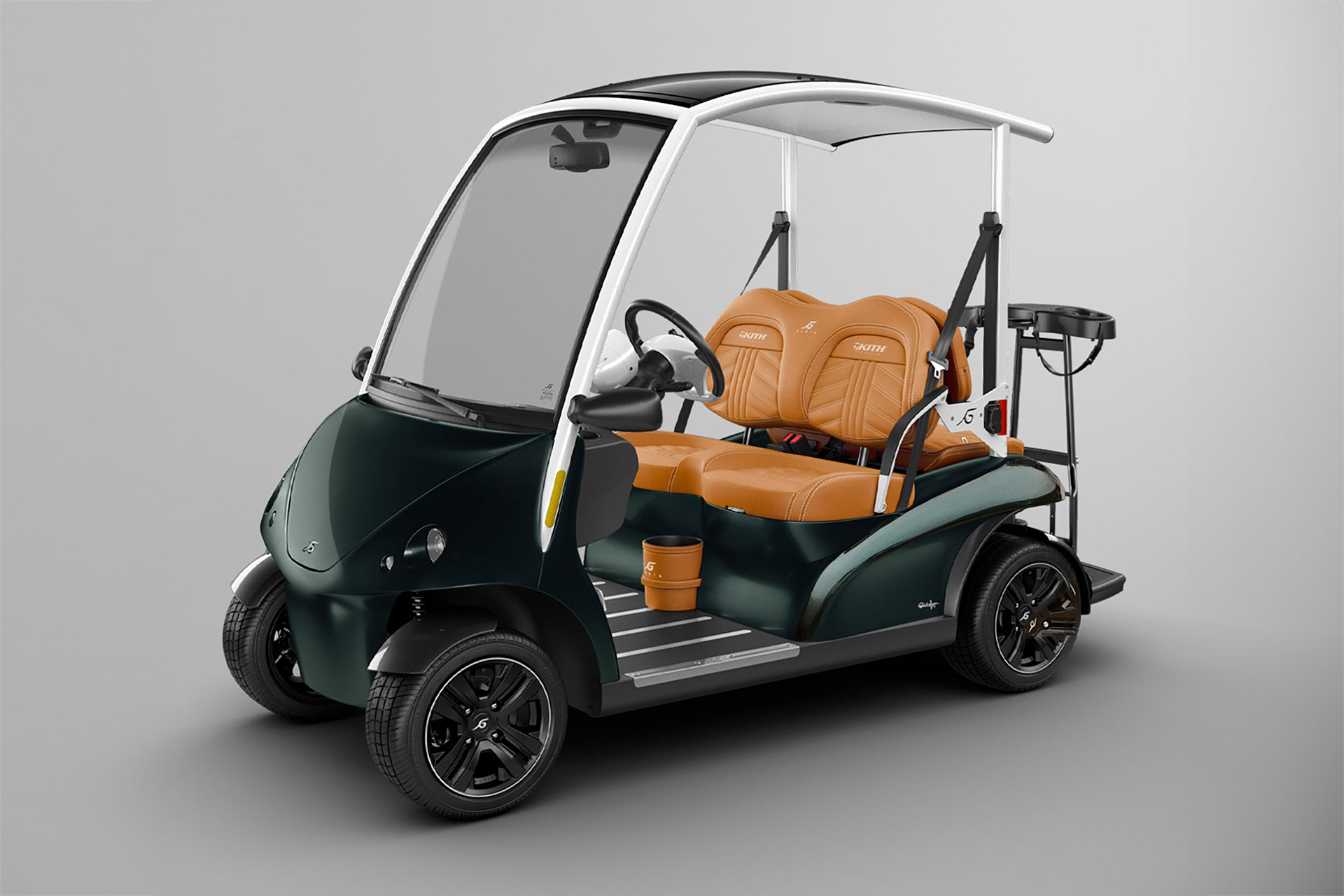 KITH x TaylorMade Garia Via 2+2 Golf Cart | Uncrate