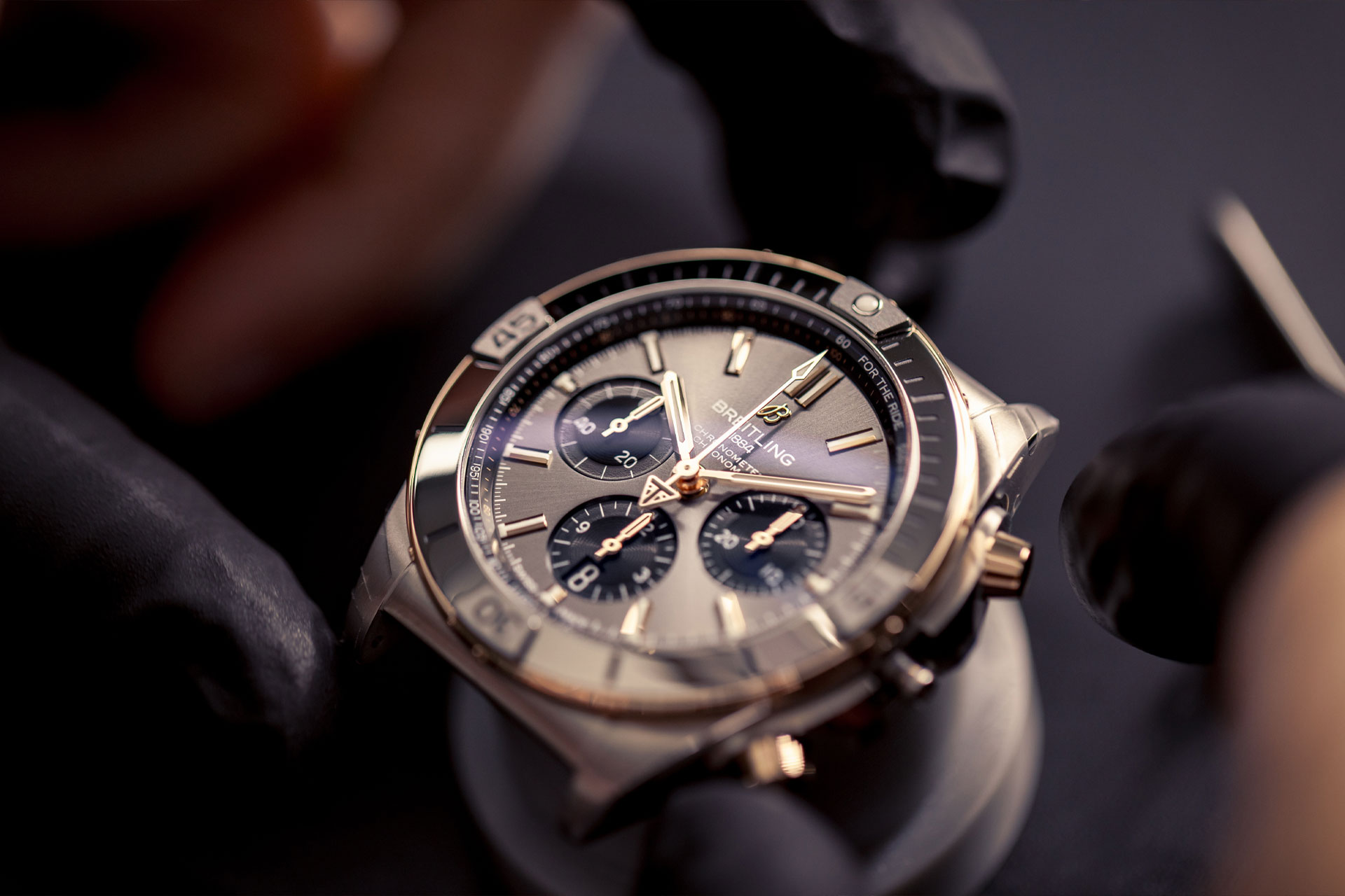Breitling Chronomat B01 42 Triumph Watch & Motorcycle | Uncrate