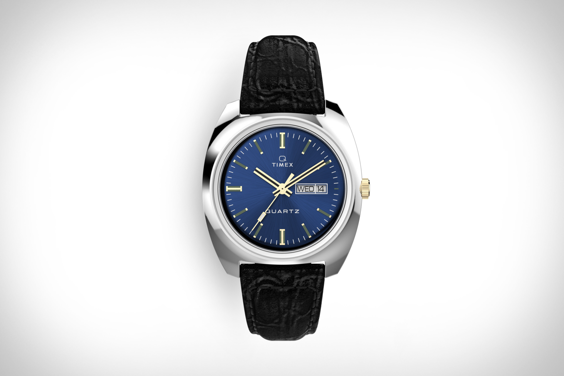 Timex Q Day Date Dress Watch | Uncrate