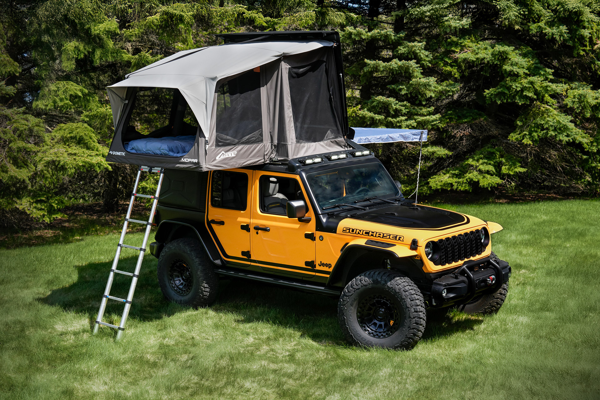 Jeep Awning and Rooftop Tent Concept | Uncrate