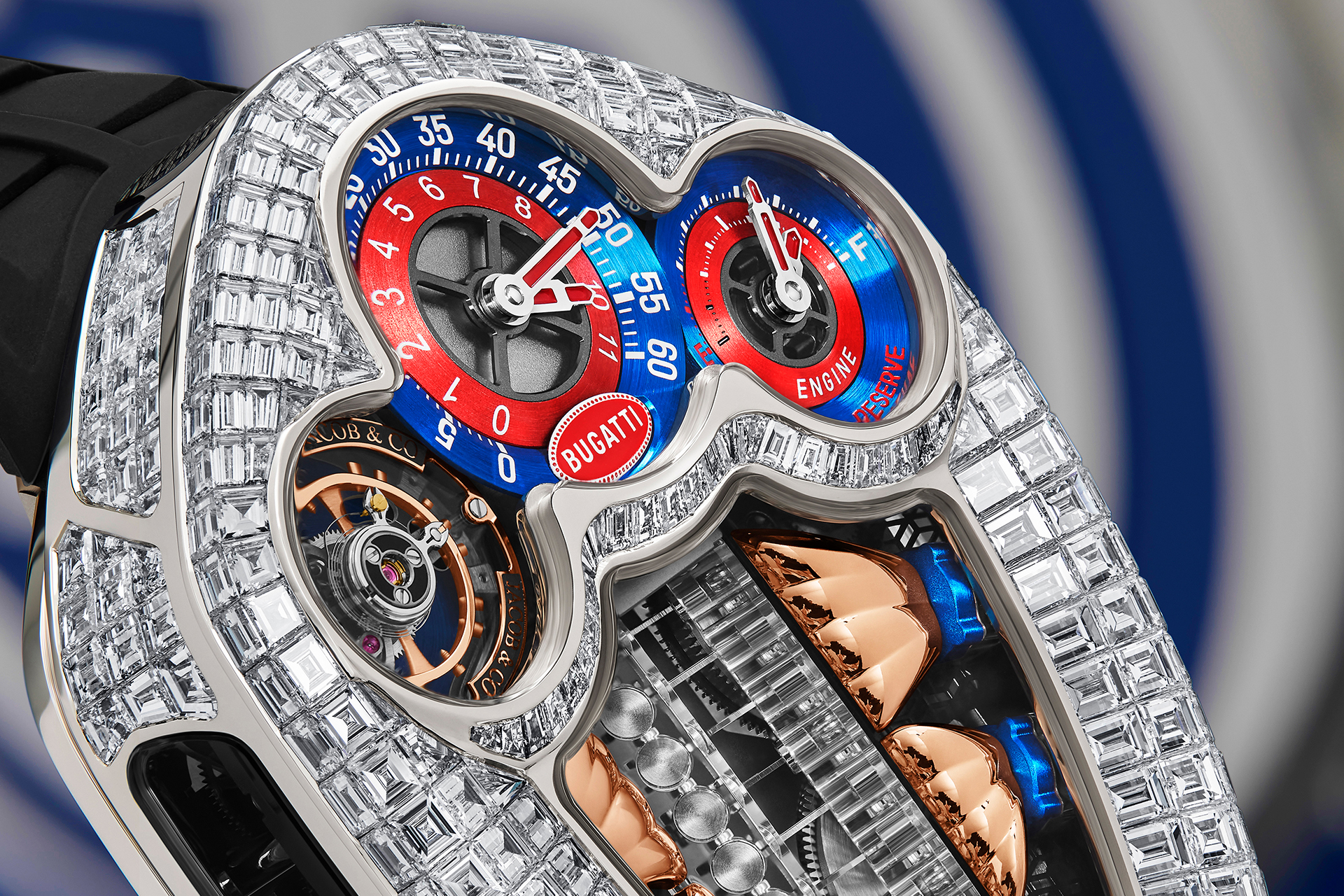 The Jacob & Co. Bugatti Tourbillon Baguette Watch | Uncrate