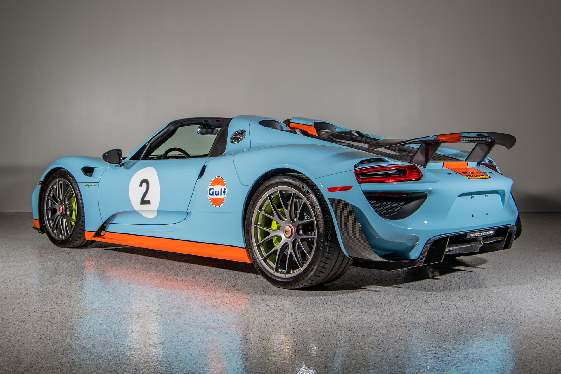 2015 Porsche 918 Weissach Gulf Spyder | Uncrate